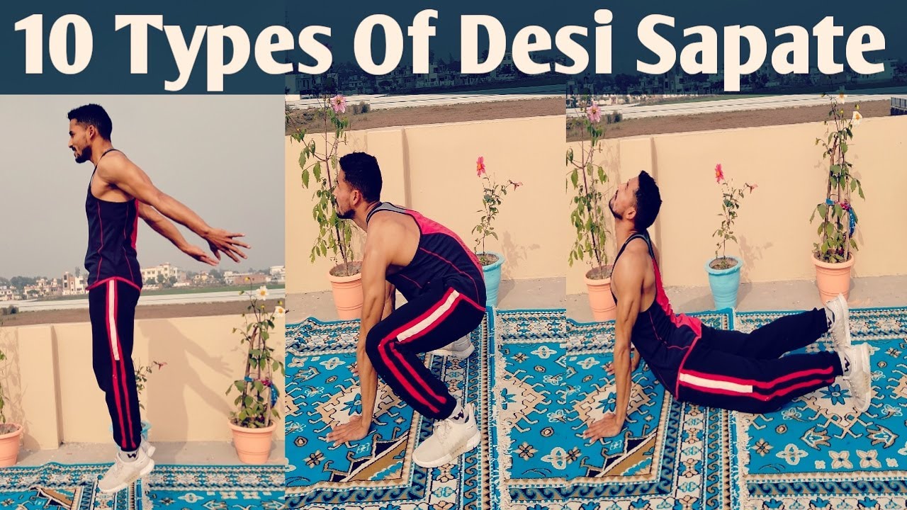 Traditional Indian Workout| Desi Sapate|10 Types Of Desi Sapate| Burpee ...