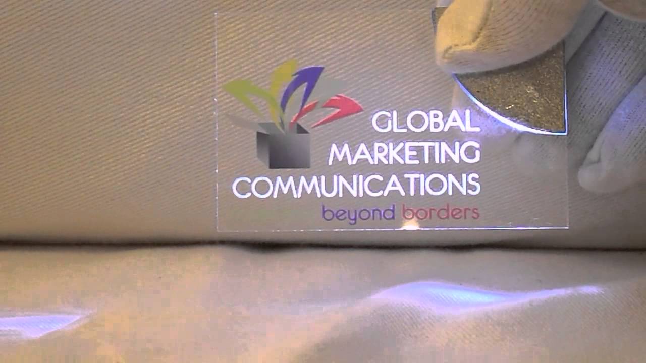 LED Business Card - YouTube