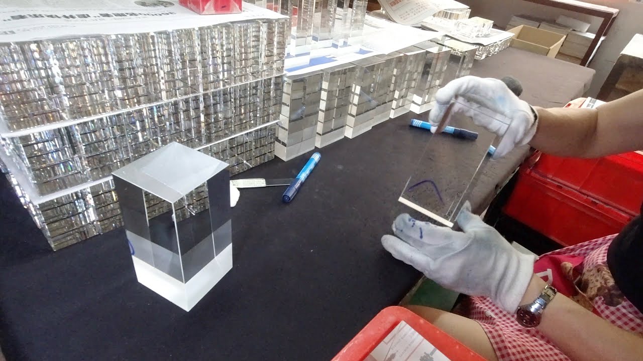 How to make K9 High Quality Crystal Cube - YouTube