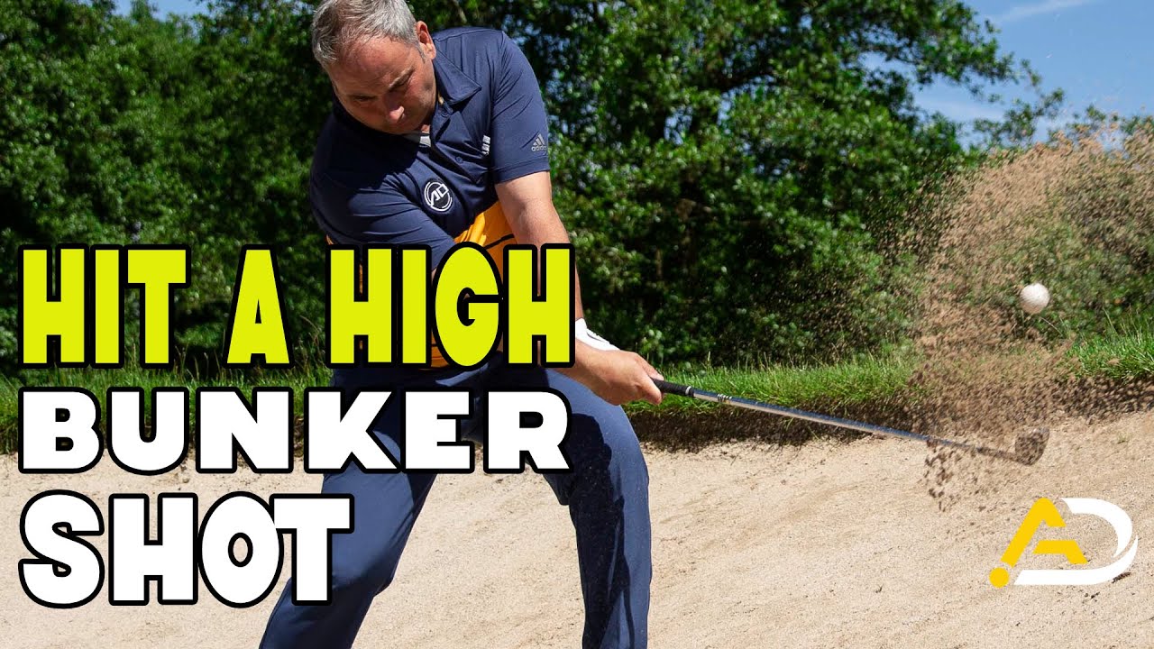 How To HIT A HIGH BUNKER SHOT In Golf - YouTube