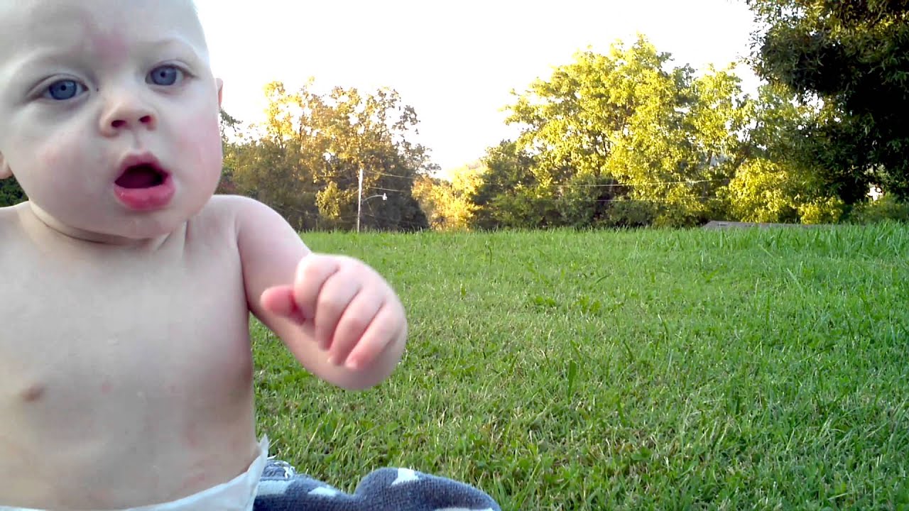 Baby Hates Grass - YouTube