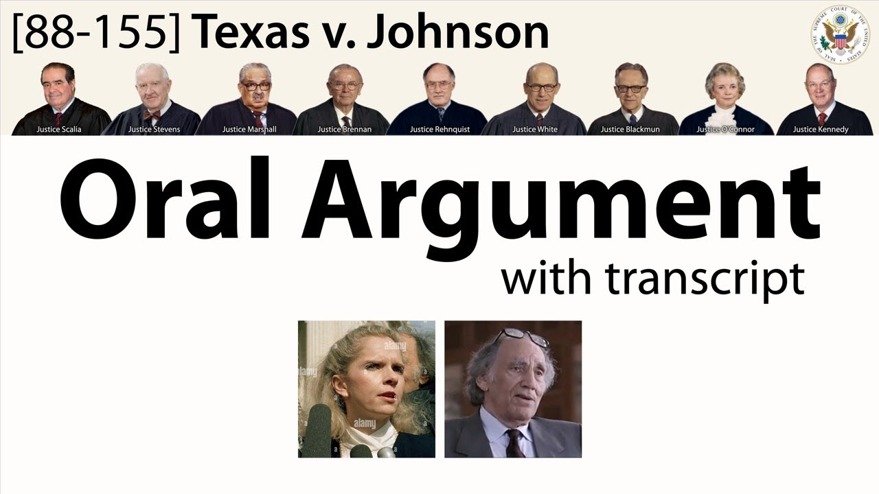 [Landmark Cases] Flag Burning - 1989 Oral Argument: Texas v. Johnson ...