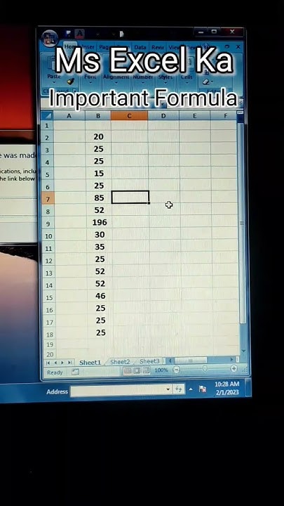 Ms Excel Ka Important//Formula#computertrick //Mode Formula - YouTube