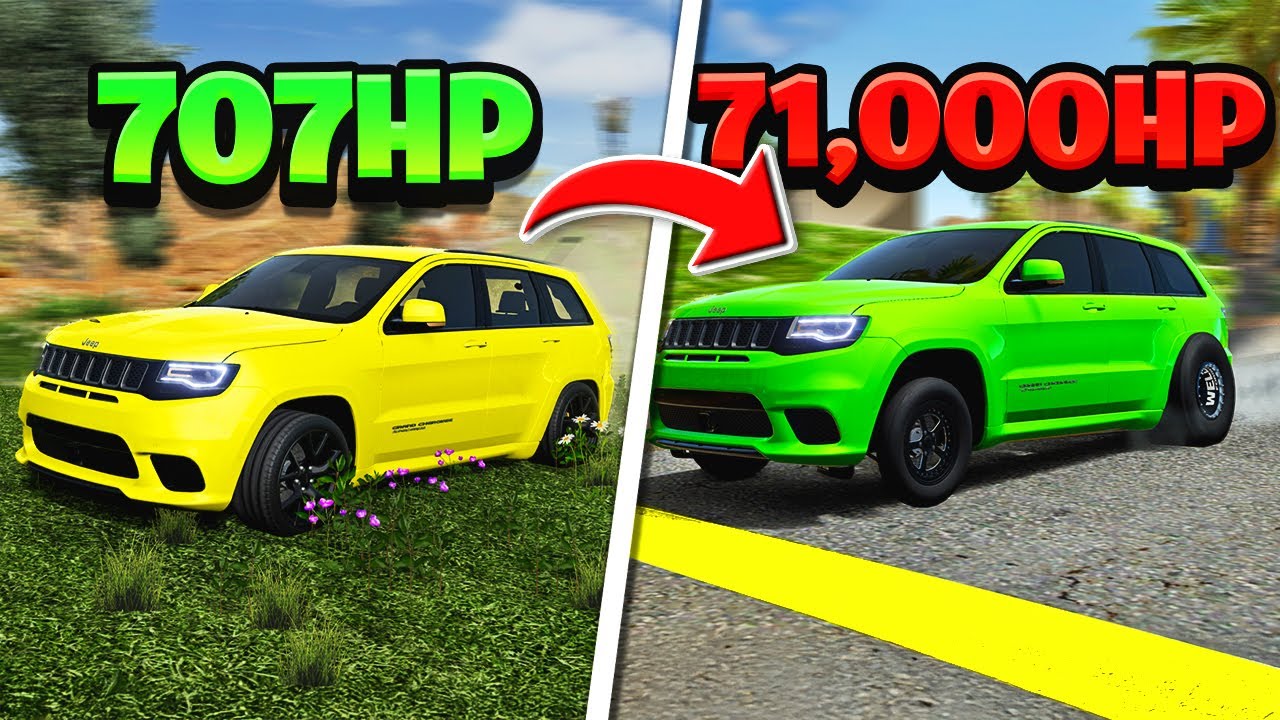 Every Time I Crash my Trackhawk Gets FASTER in BeamNG - YouTube