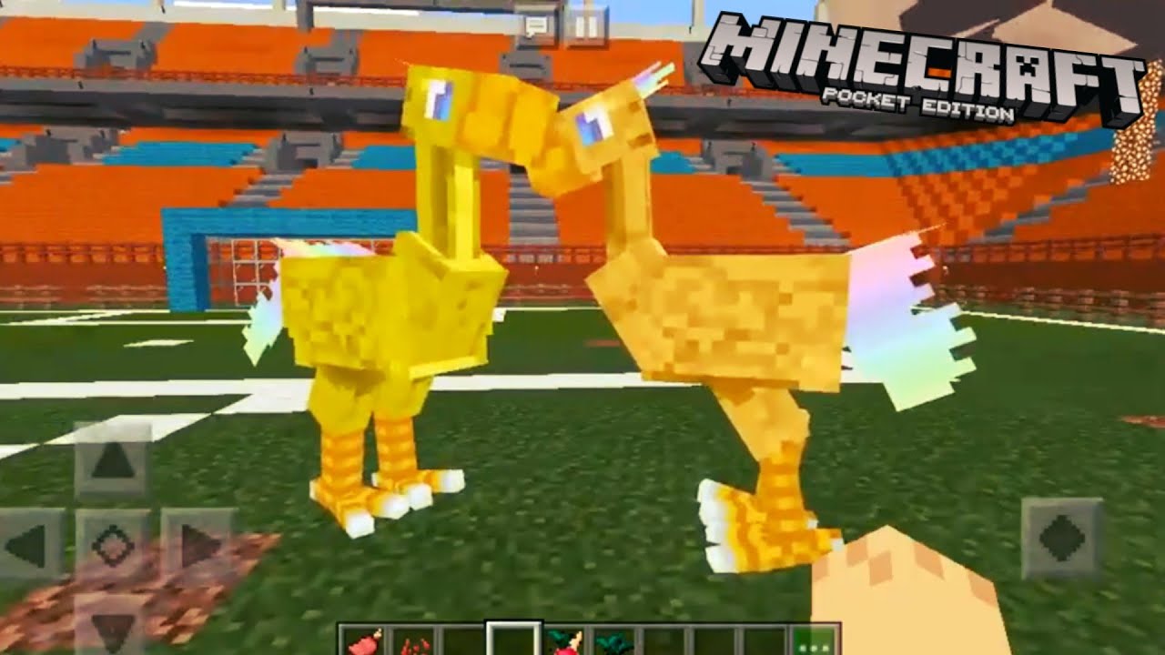 CHOCOBOS MOD COMO en KARMALAND 4 para MINECRAFT PE 1.14.30 y 1.16.0.55 ...