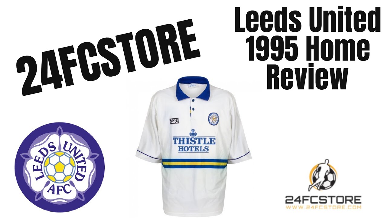 24FCStore Leeds United 1995 Home Kit Football Shirt Soccer Jersey ...