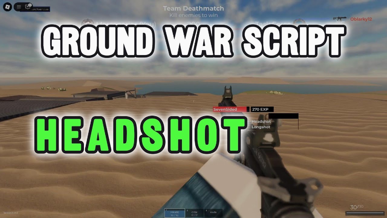 NEW GROUND WAR SCRIPT AIMBOT 🔥 SILENT AIM, WALL CHECK #roblox - YouTube