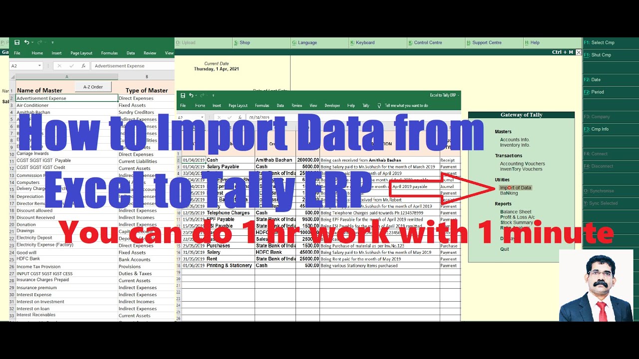 How To Import Data From Excel To Tally ERP 9 Excel To Tally Tally How To Import Data From Excel To Tally ERP 9 Excel To Tally Tally
