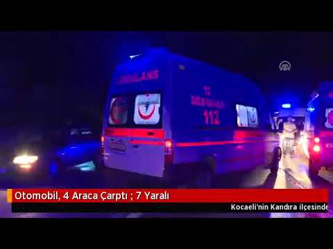 Otomobil 4 Araca Çarptı 7 Yaralı