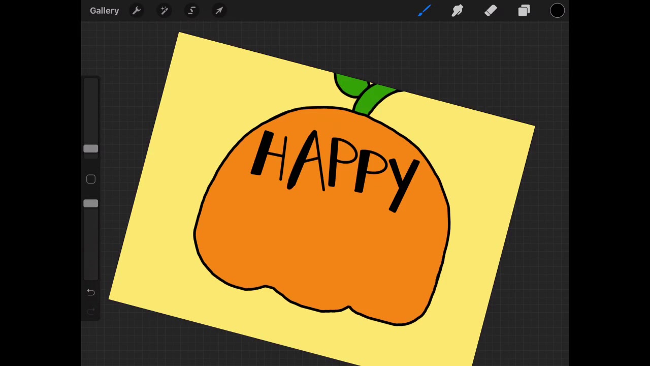 Halloween Pumpkin Speed Draw - YouTube