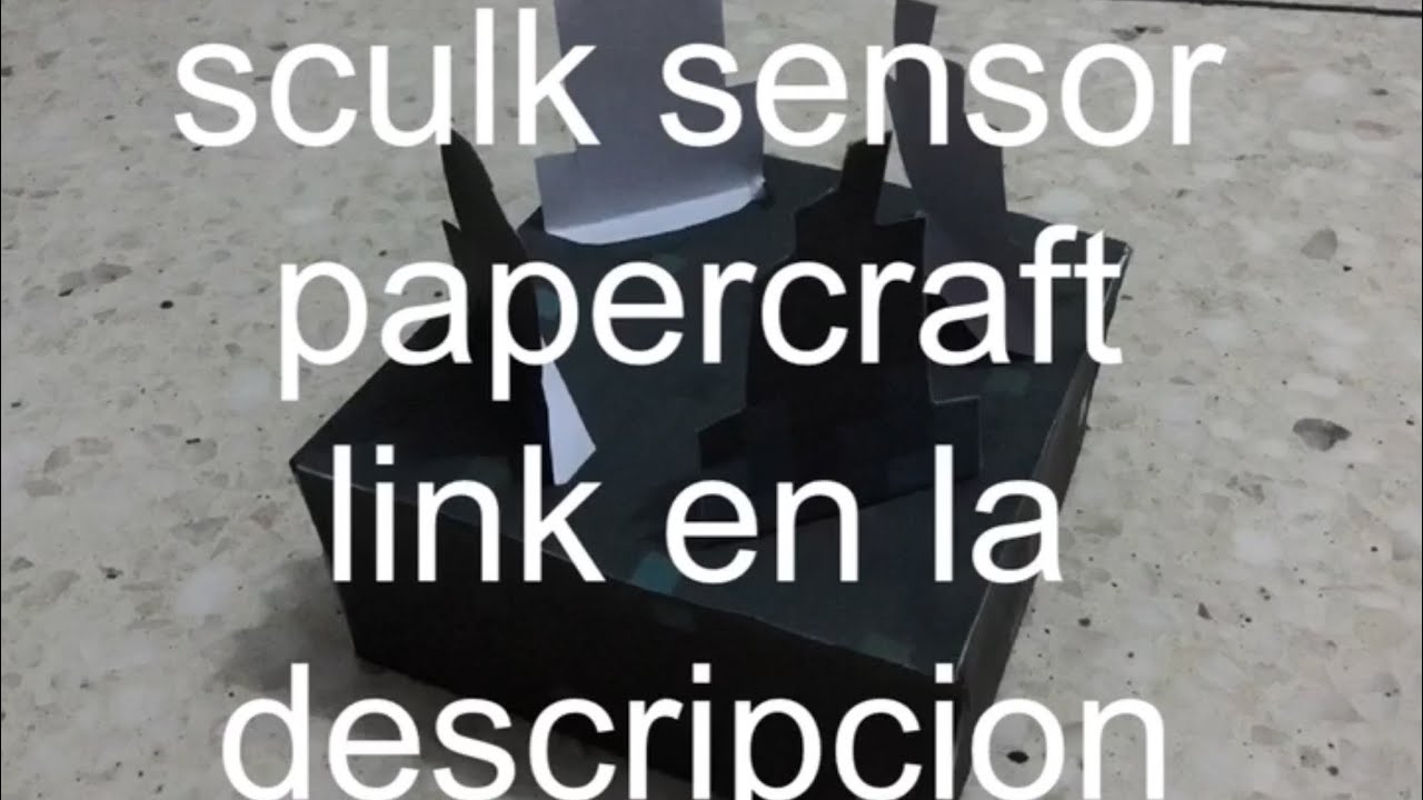 Minecraft Sculk sensor papercraft - YouTube
