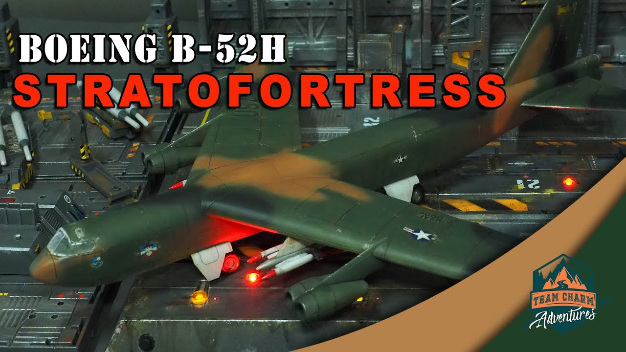 BOEING B 52H Stratofortress Model Kit Custom Painted - YouTube