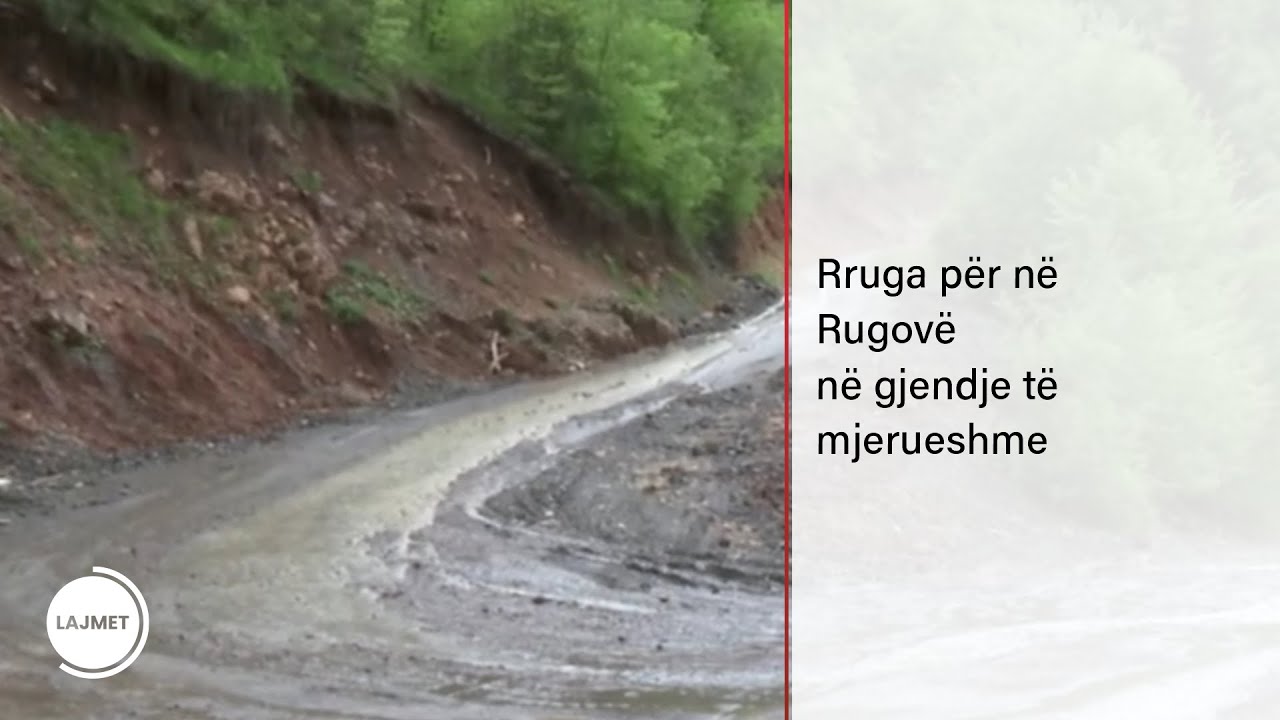 Rruga për në Rugovë në gjendje të mjerueshme - YouTube