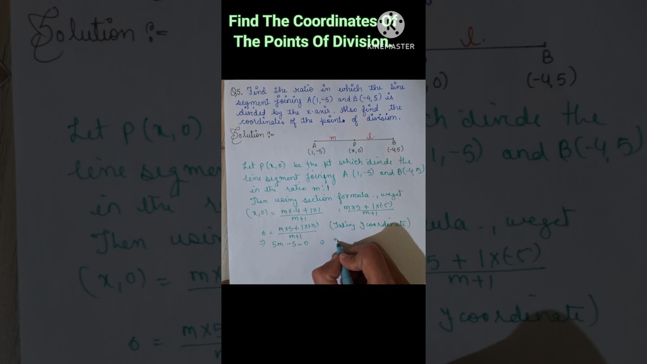 ☺️Find The Coordinate Of The Points Of Division🤗#maths#ncert#class10th# ...