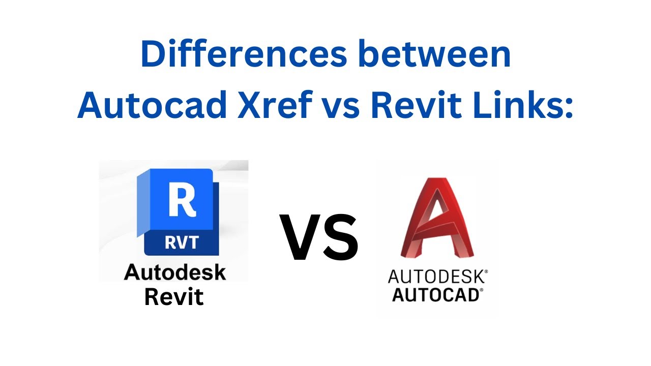 Differences between Autocad Xref vs Revit Links - YouTube