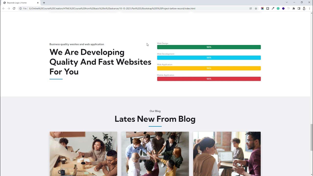 Complete project from scratch in Bootstrap5? - YouTube