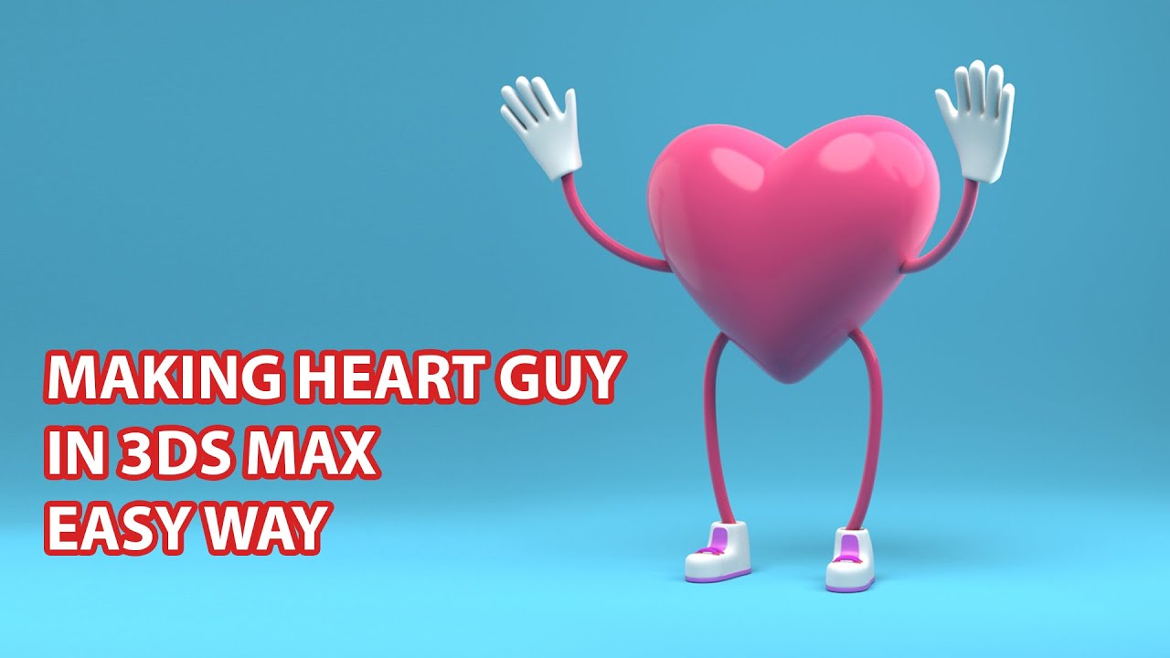 How to create Heart Toon in 3ds max. - YouTube