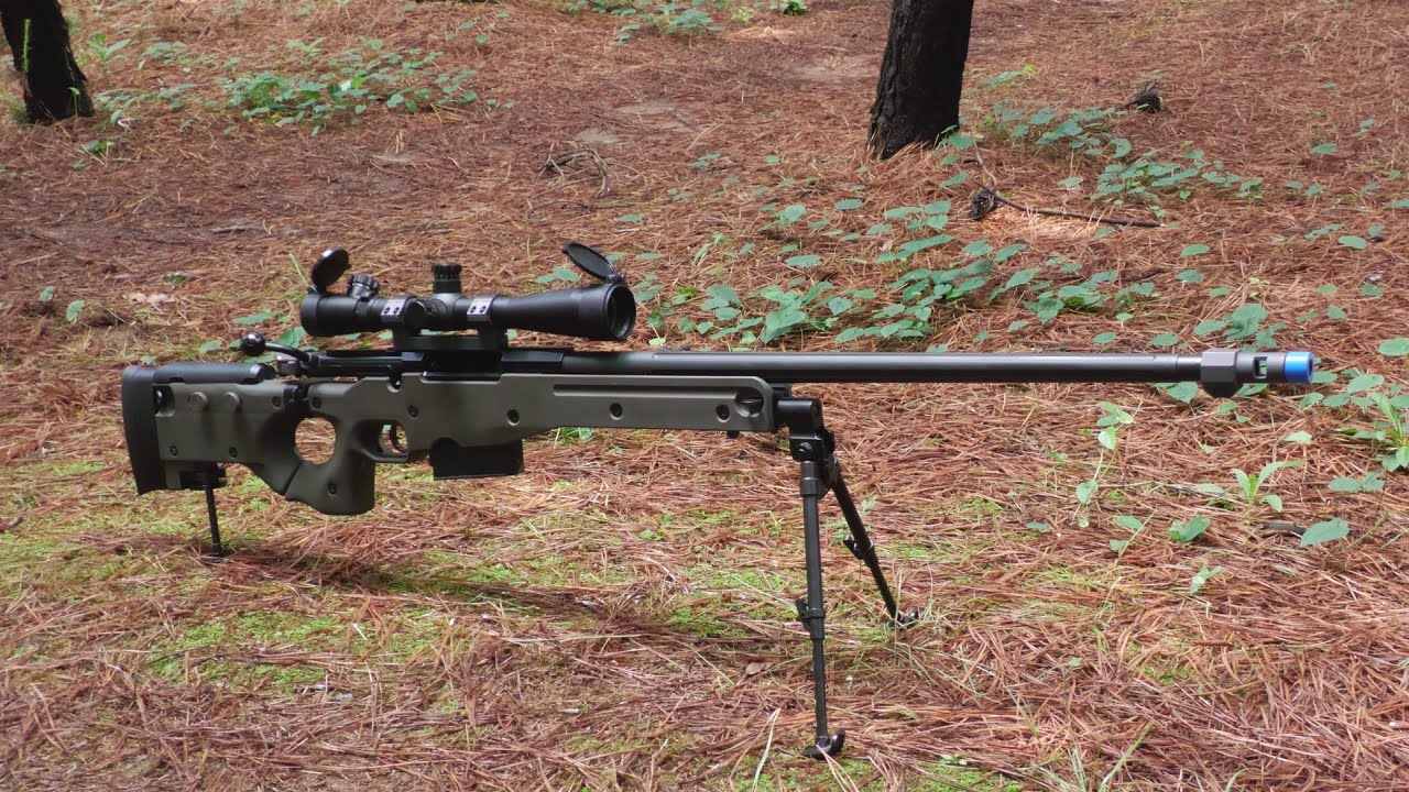 에땁 에어소프트건중 최고스펙 (star AW338 GAS SNIPER RIFLE) - YouTube