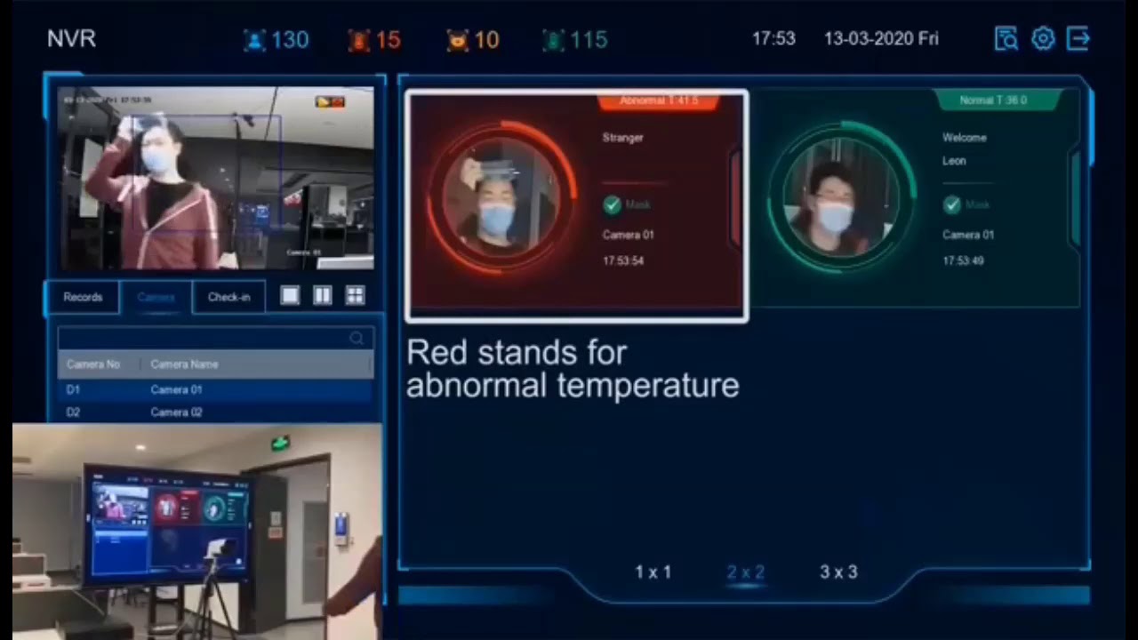 Hikvision Face recognition Thermographic Camera - YouTube