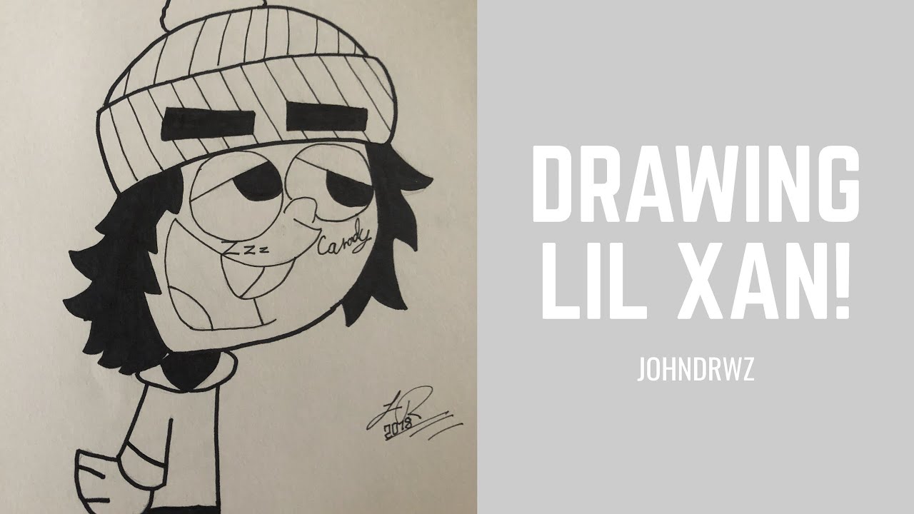 Drawing Lil Xan in Fairly Odd Parents Style! - YouTube
