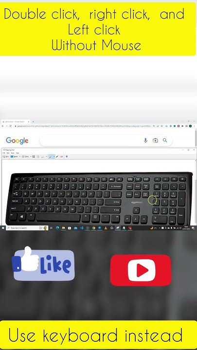 double click, right click and left click without mouse#shorts - YouTube