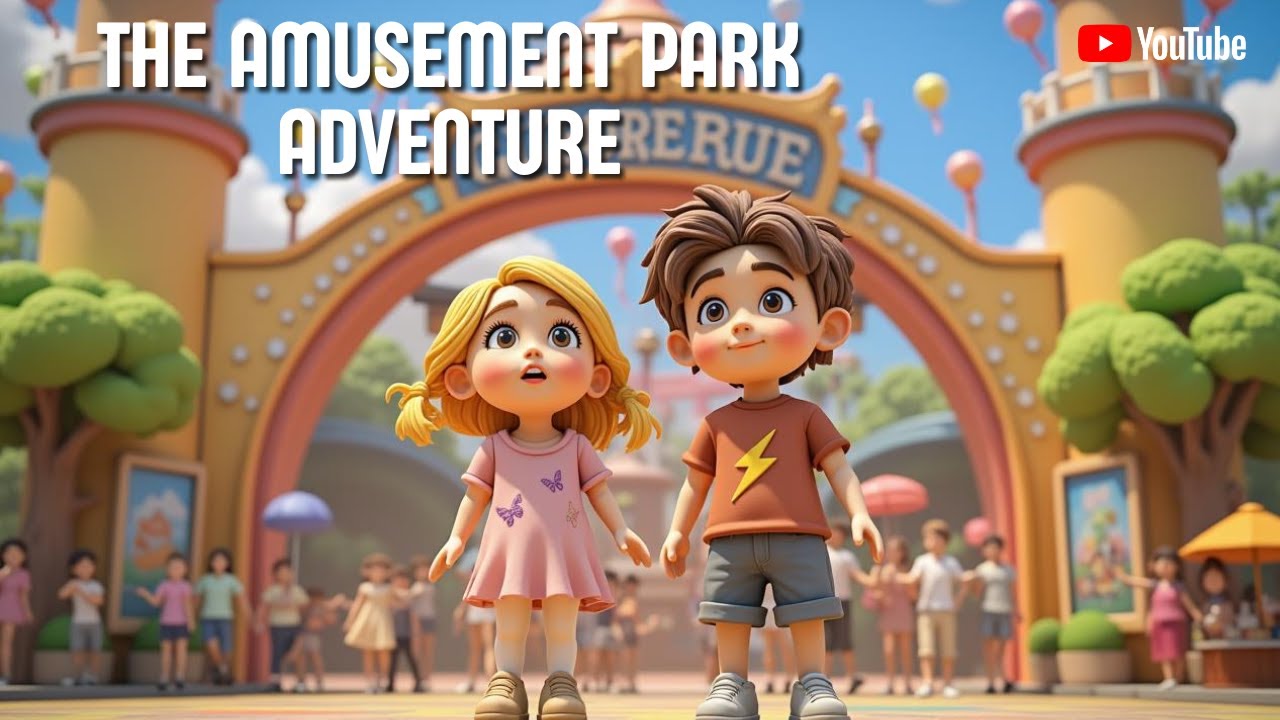 🎡 The Amusement Park Adventure | A Fun Story for Kids 🌈 - YouTube