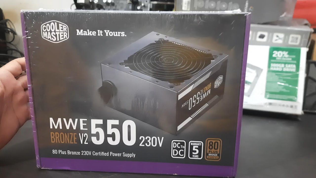 UNBOXING: BUDGET SMPS | COOLER MASTER 550W | Hindi - YouTube