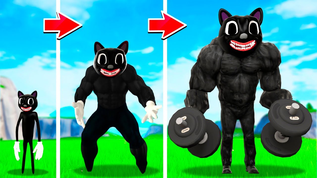 МУЛЬТЯШНЫЙ КОТ СТАЛ САМЫМ СИЛЬНЫМ КАЧКОМ SCP CARTOON CAT В ГАРРИС МОД ...