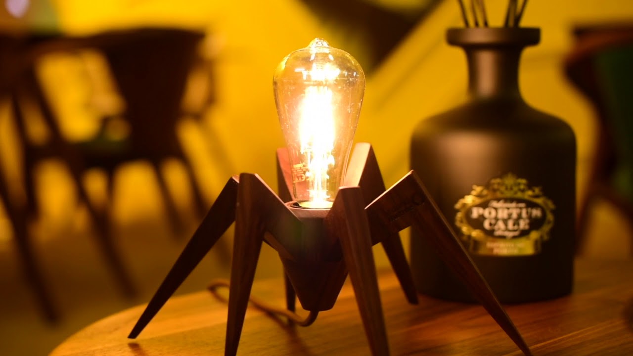 SPIDER Lamp, designed by Alexandre Caldas | AROUNDtheTREE - YouTube