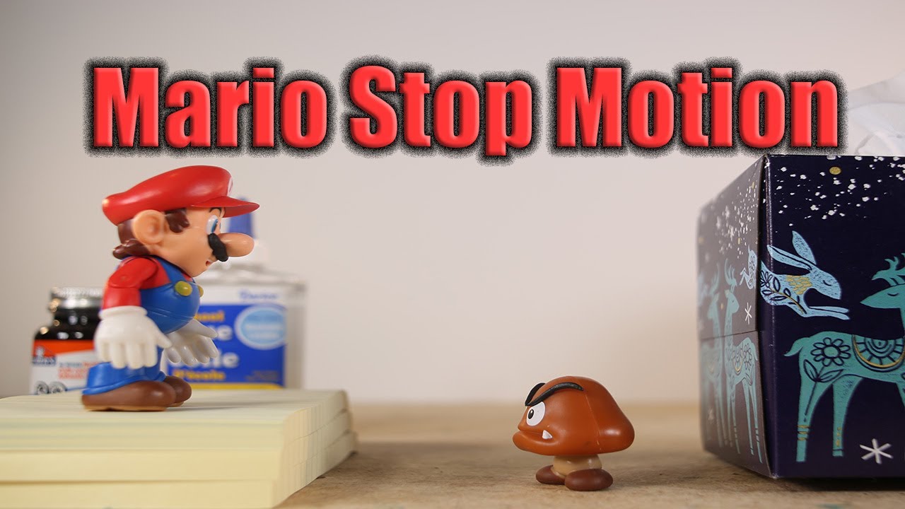 Mario Stop Motion - Desktop Obby Run | Stop Motion Short - YouTube