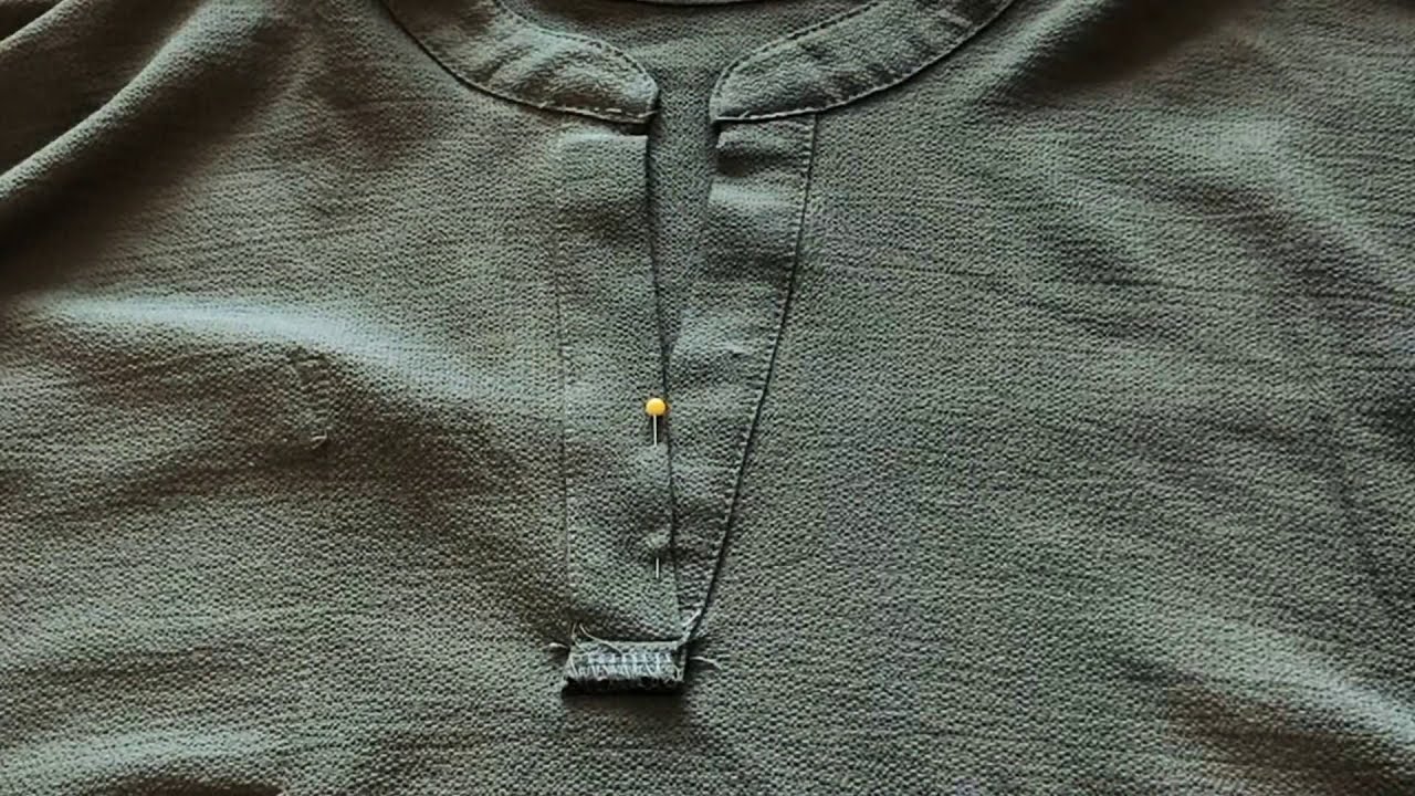 How To Alter A Placket Neckline - YouTube