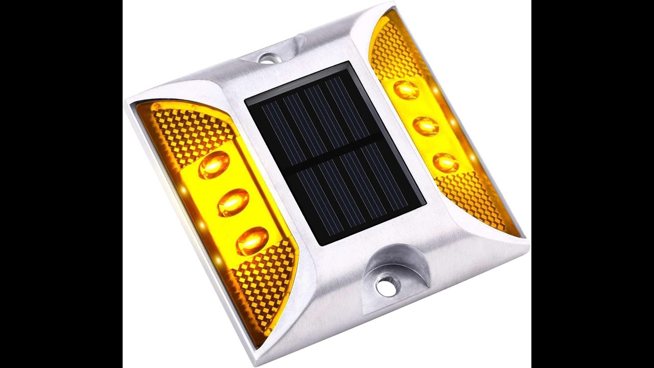 kh Solar Road Stud Light Road Reflector Light Waterproof 6 LED Solar ...