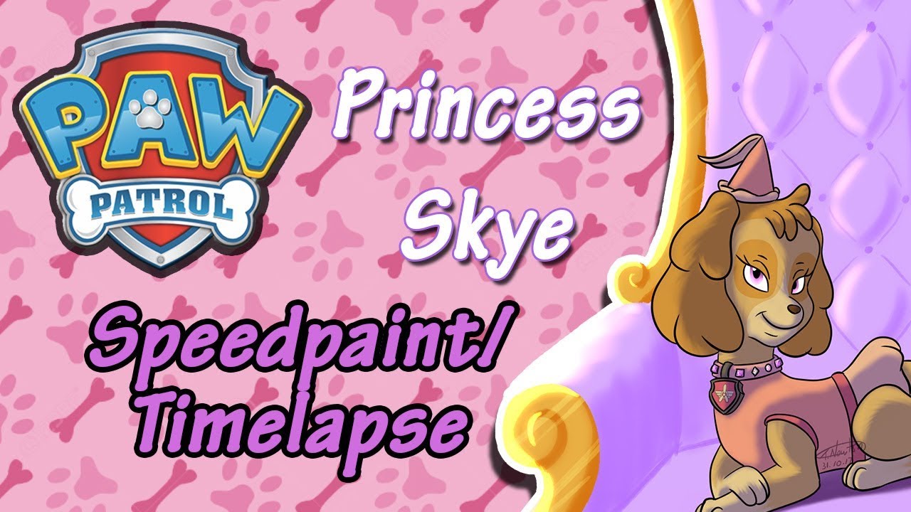 Paw Patrol - Princess Skye (Speedpaint/ Timelapse) - YouTube