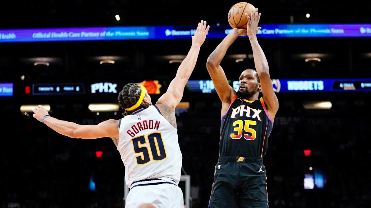 KD and Devin Booker combine for 72 points vs Nuggets to even the series ...