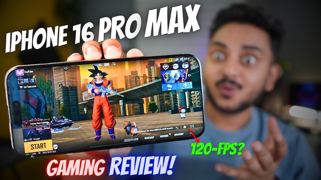 iPhone 16 Pro Max BGMI Gaming Test: Battery Life, Brightness Drop ...