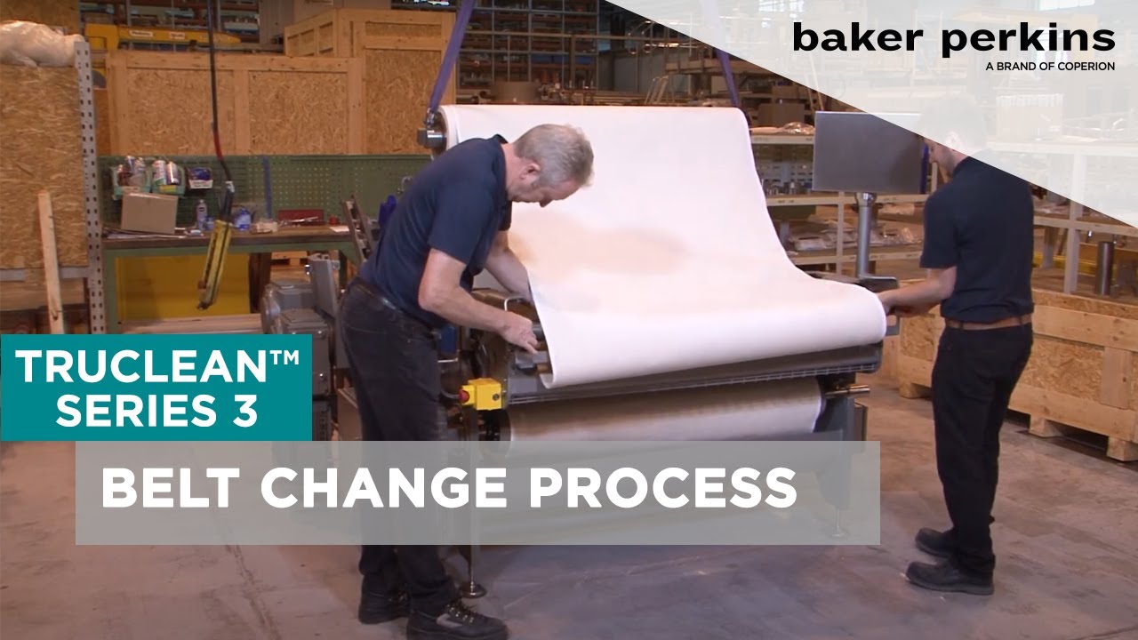 Baker Perkins TruClean™ Series3 Rotary Moulder: Belt Change Process ...
