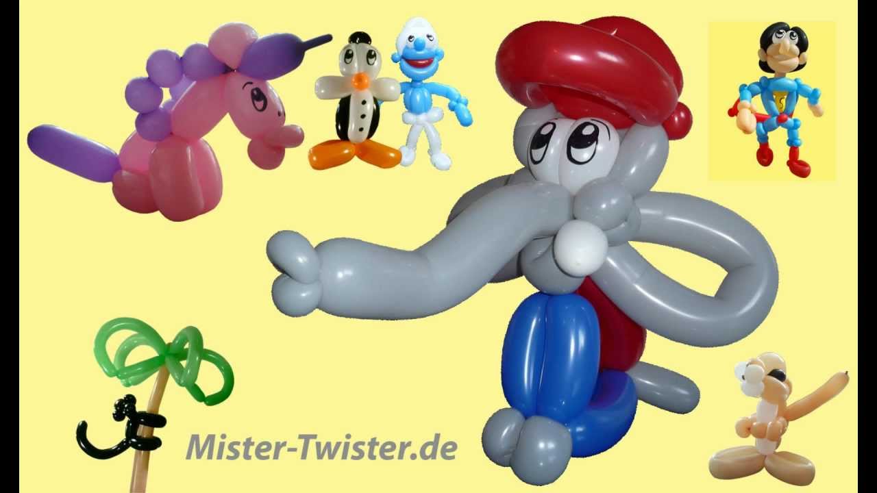 Ballon Elefant Benjamin B. , balloon elephant, Teil 2, Modellierballon ...