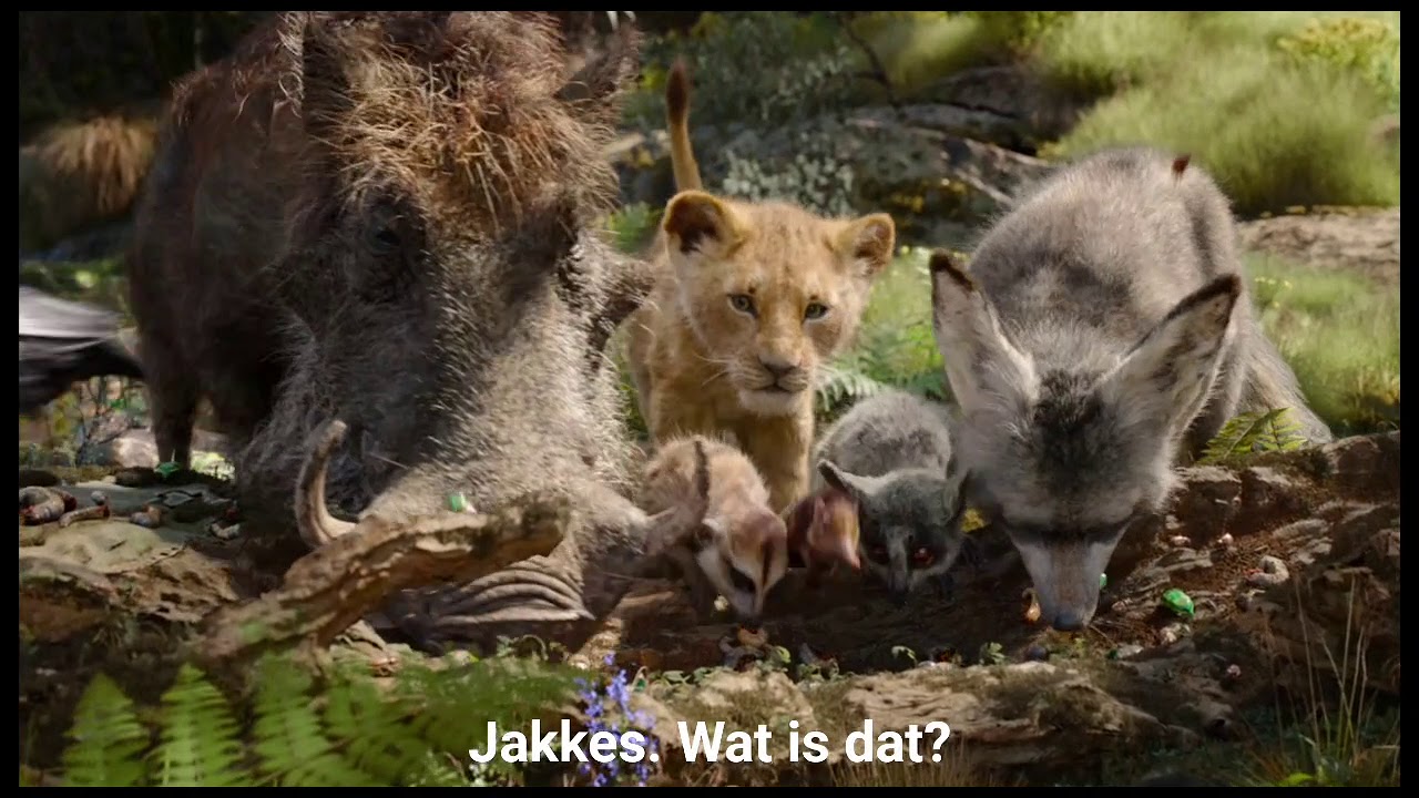 The lion king 2019 akuna matata scene nl sub - YouTube