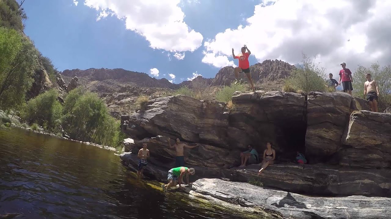 Cliff Jumping, Tucson Arizona 2015 - YouTube