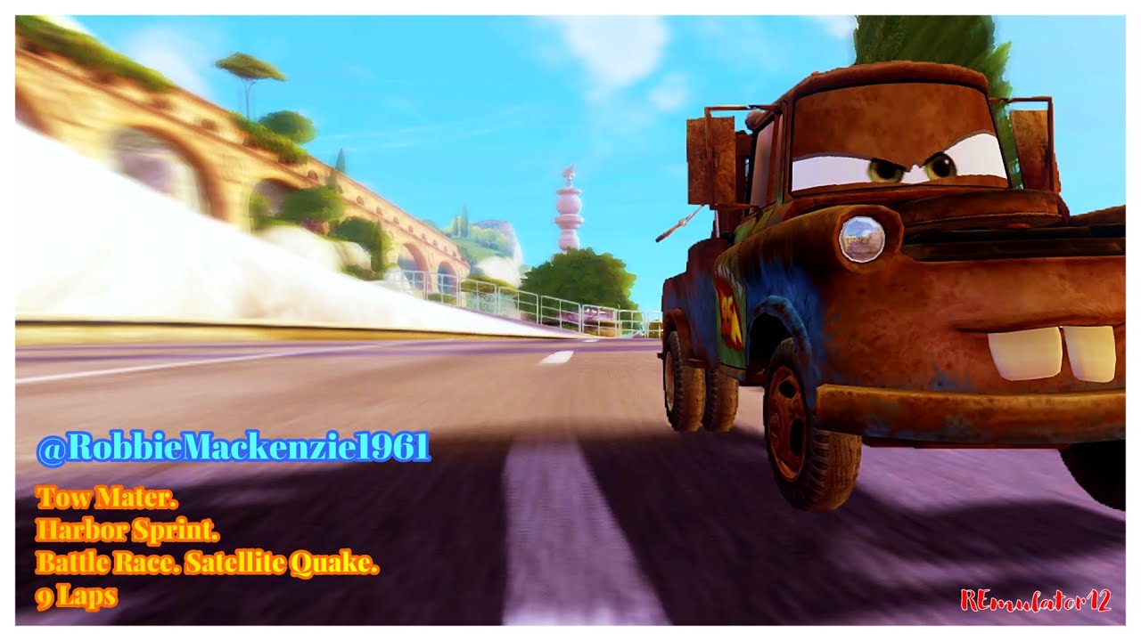 Cars 2 The Video Game | Tow Mater - Battle Race (SQ) | Harbor Sprint 9 ...