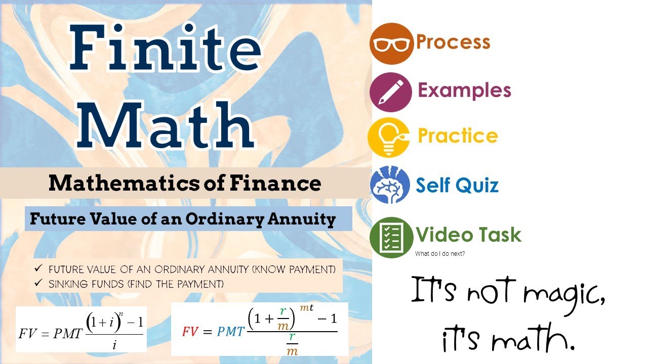 Finite Math: Future Value and Sinking Fund - YouTube