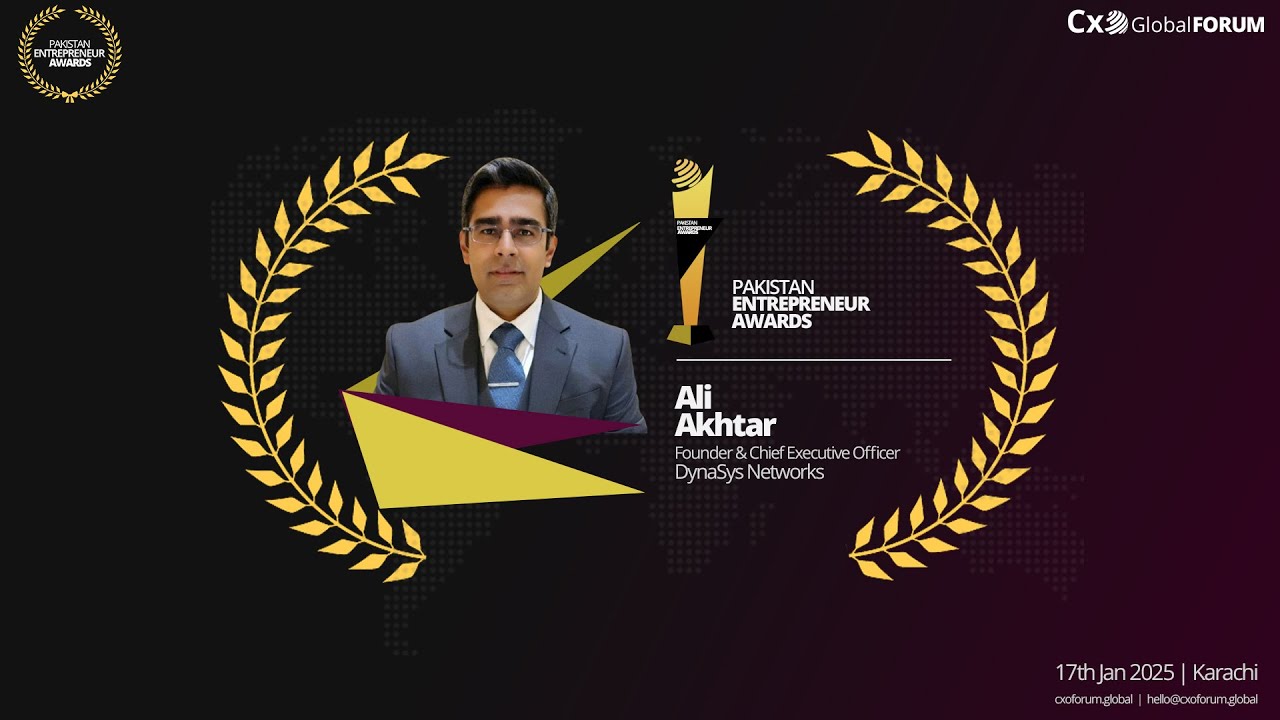 Pakistan Entrepreneur Awards | Ali Akhtar, Founder & CEO DynaSys ...