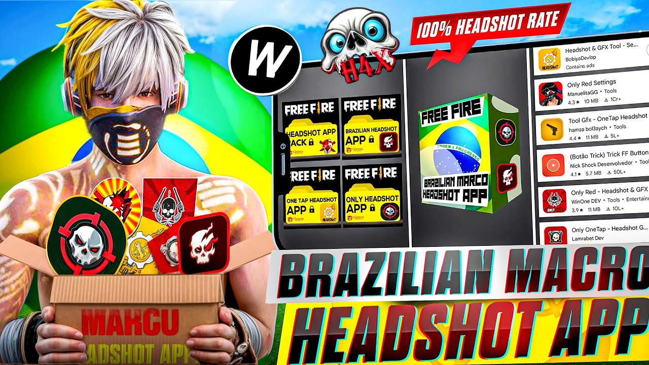 I tried all macro headshot app 🇧🇷in free fire - Garena free fire - YouTube