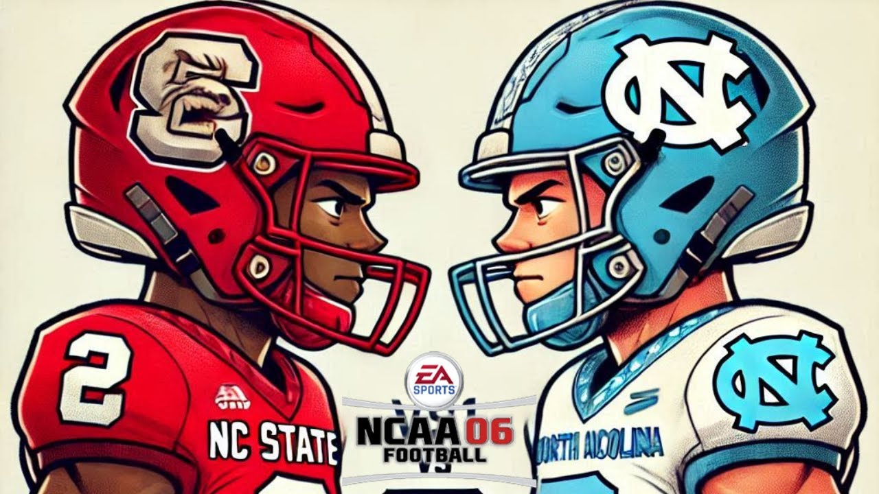 NCAA Football 06 | #21 NC State vs #3 North Carolina | Season 2 Week 9 ...