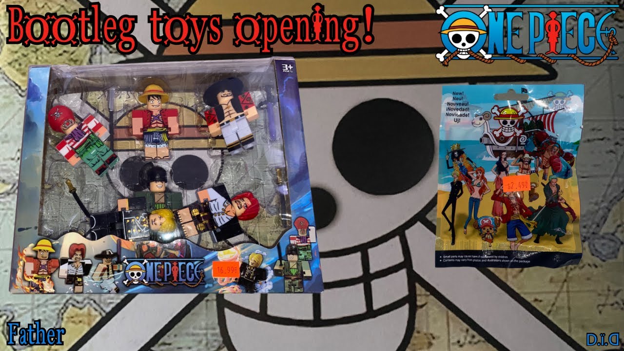 Opening Bootleg One Piece Roblox Looking Toys! - YouTube