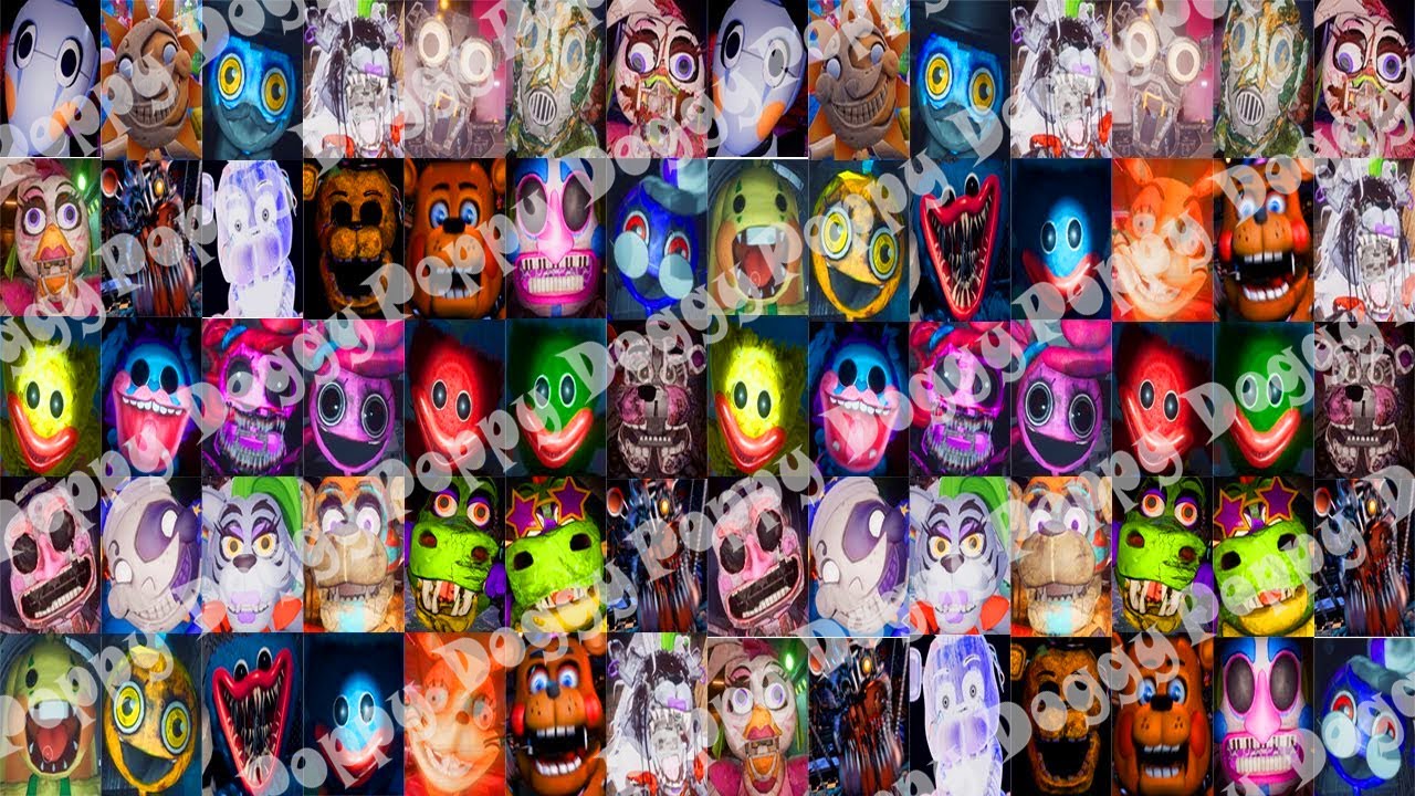 ALL JUMPSCARES POPPY PLAYTIME VS FNAF: SECURITY BREACH - YouTube
