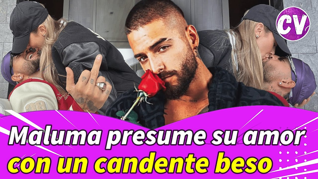 Maluma PRESUME su amor por su misteriosa NOVIA con un candente BESO🔥🤩 ...