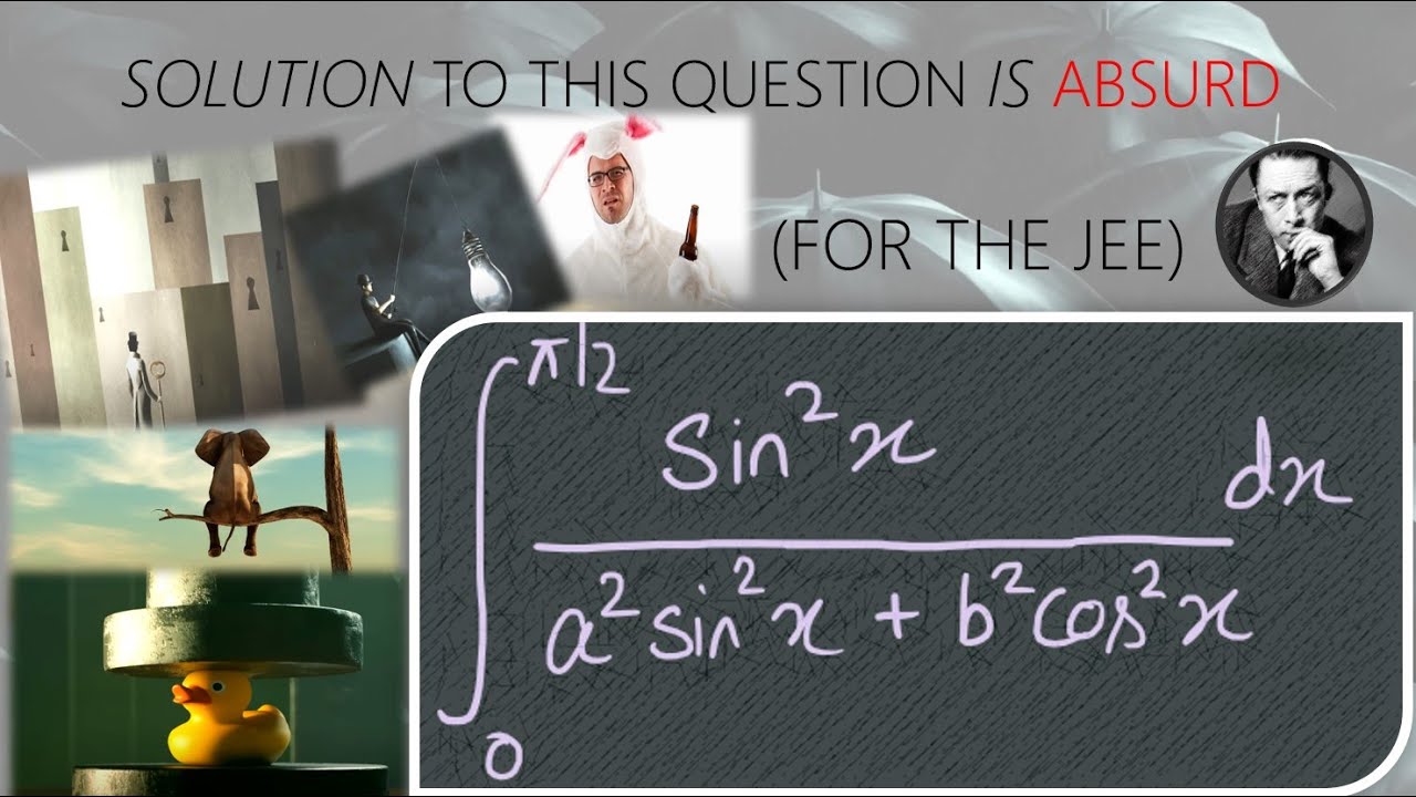 A Strange JEE question with absurd solution. easy method to tackle trigonometric integrals ...