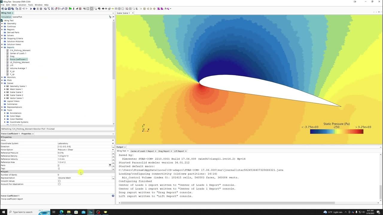 STAR-CCM+ Reports Monitors Plots and Scenes - YouTube