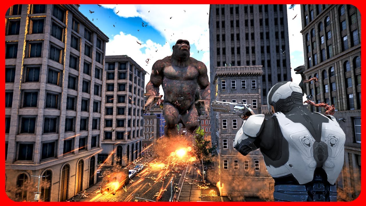 KING KONG & GODZILLA Invasion Robocop's City - Ultimate Epic Battle ...